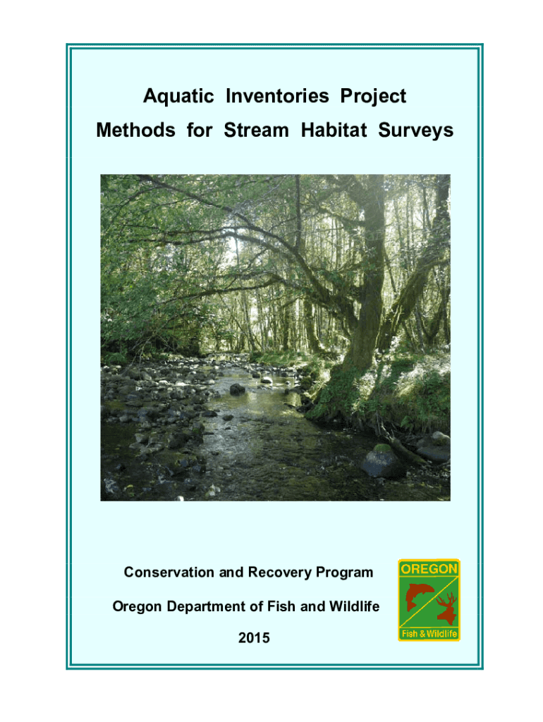 Fillable Online odfw forestry oregonstate Stream Habitat Program Fax ...