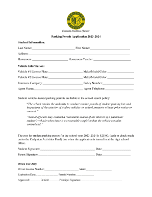 Fillable Online Parking and Transportation Services - Permits Fax Email ...