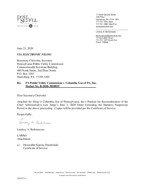 Fillable Online CPA 2020 Rate Case - letter to Secretary filing ...