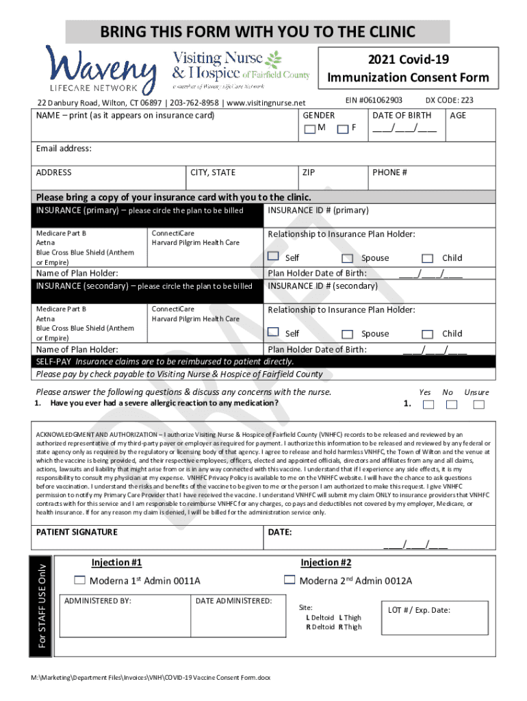 Fillable Online Subcategory - Immunizations State of Connecticut ...