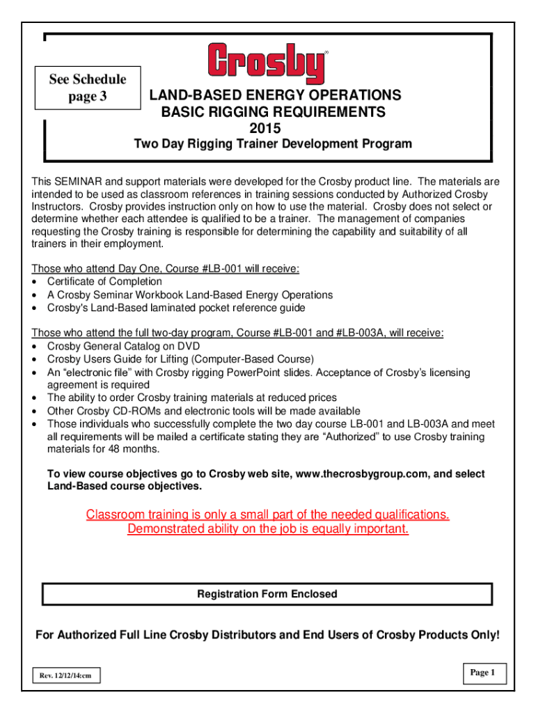 Fillable Online Basic Rigging Workbook - BNLTrainingLogin Fax Email ...
