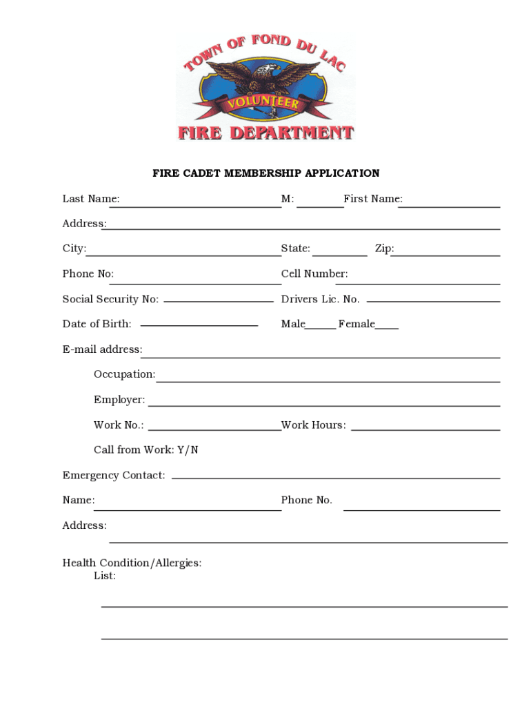 Fillable Online Return application to: S. Pasadena Fire Department, 911 ... Fax Email Print ...