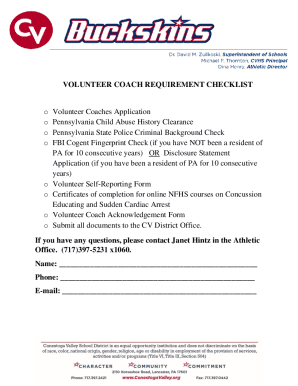 Fillable Online Background Check Requirements for Volunteers who Work ...