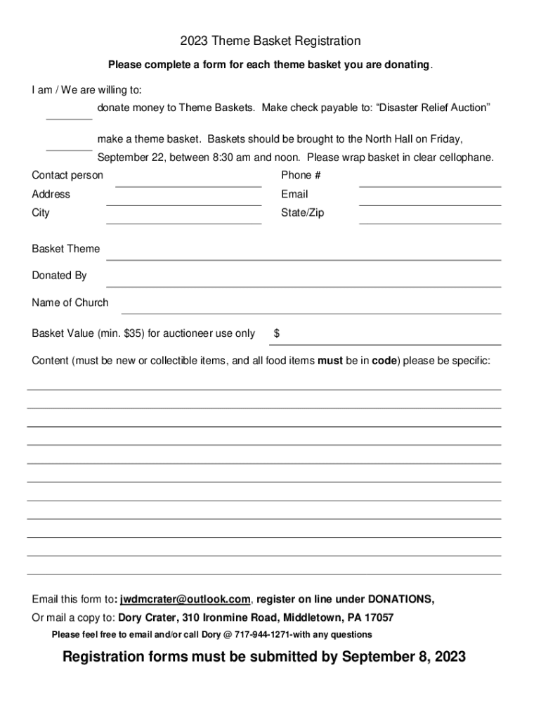 Fillable Online 21 Winning Raffle Basket Ideas to Maximize Donor Giving Fax Email Print - pdfFiller