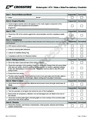 Fillable Online New DGS Vehicle Operation Inspection Checklist Fax ...