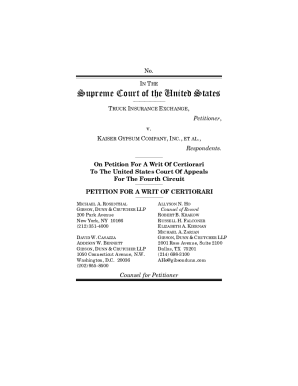Fillable Online Truck Insurance Exchange v. Kaiser Gypsum Company, Inc ...