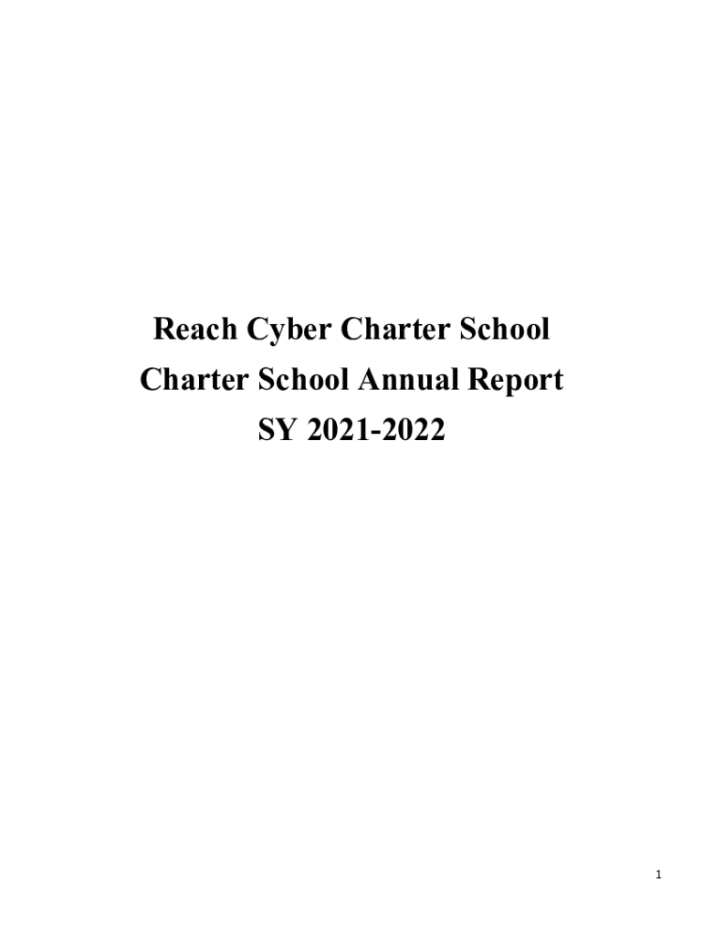 Fillable Online Reach Cyber Charter School Charter School Annual Report SY ... Fax Email Print ...