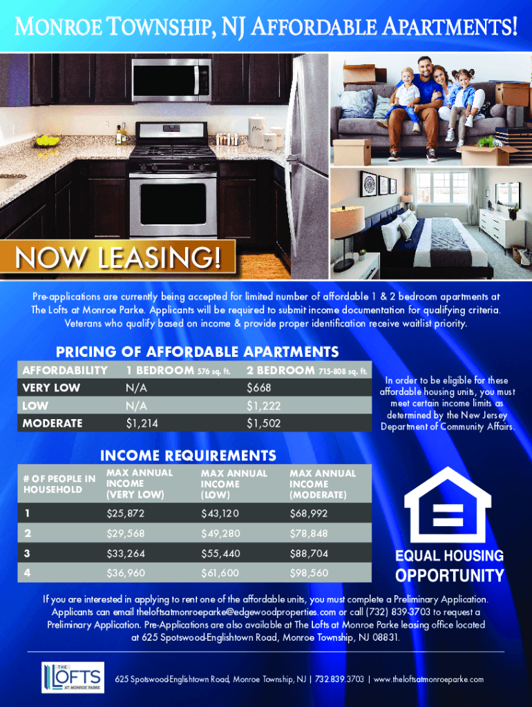 Fillable Online Preliminary Application for Affordable Housing Monroe ... Fillable Online Preliminary Application for Affordable Housing Monroe ...