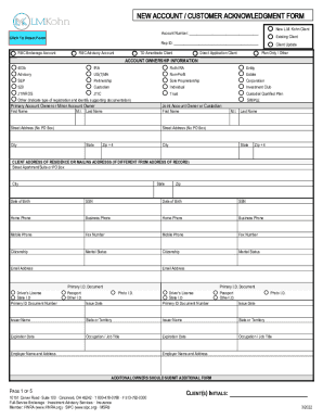 Fillable Online Client acknowledgement form financial planning Fax ...