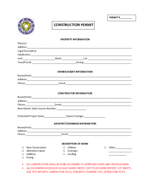 Fillable Online Building Permits and Inspections - NJ Business Fax ...