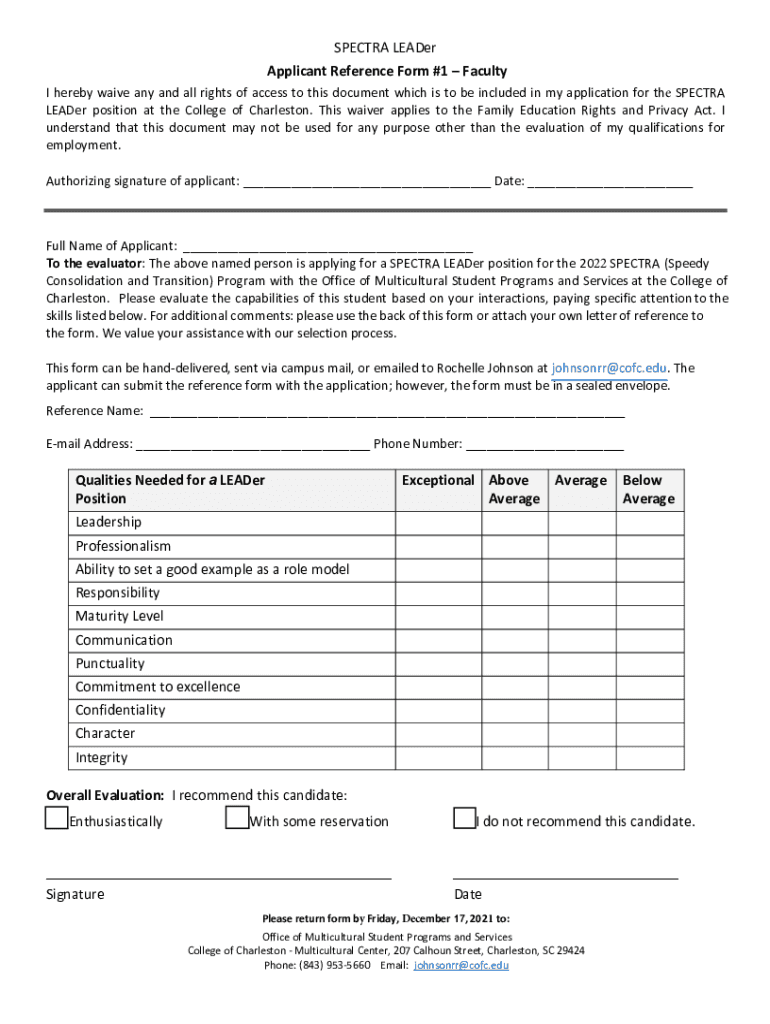 Fillable Online msps cofc Forms and TemplatesVagelos College of ...