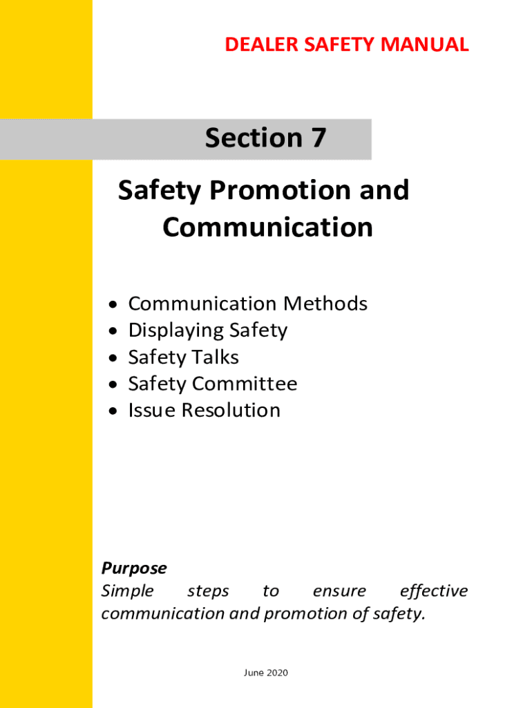 Fillable Online 10 Ways to Communicate Safety Standards at Your Company ...