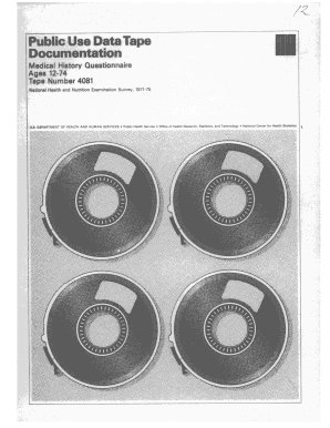 Fillable Online cdc Public Use Data Tape Documentation 581 Medical ...