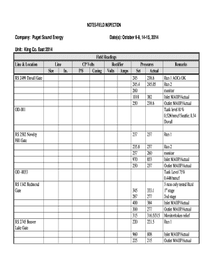 Fillable Online utc wa Inspection Document Form R Optional Field Data ...