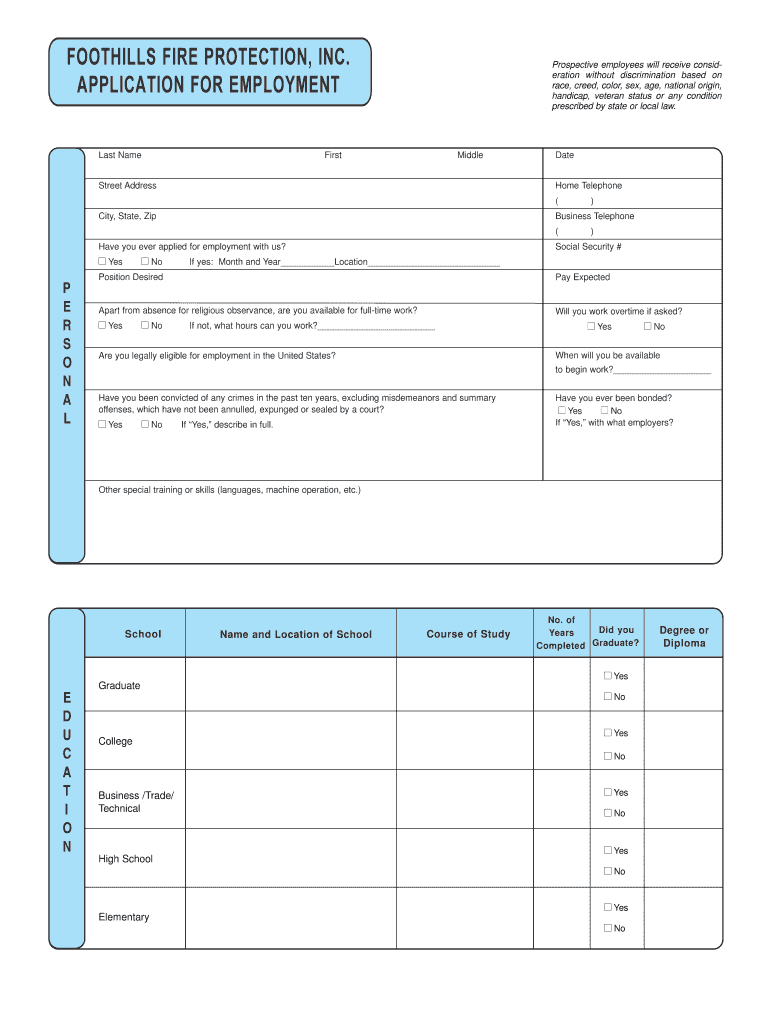 Fillable Online Download - Foothills Fire Protection Fax Email Print ...