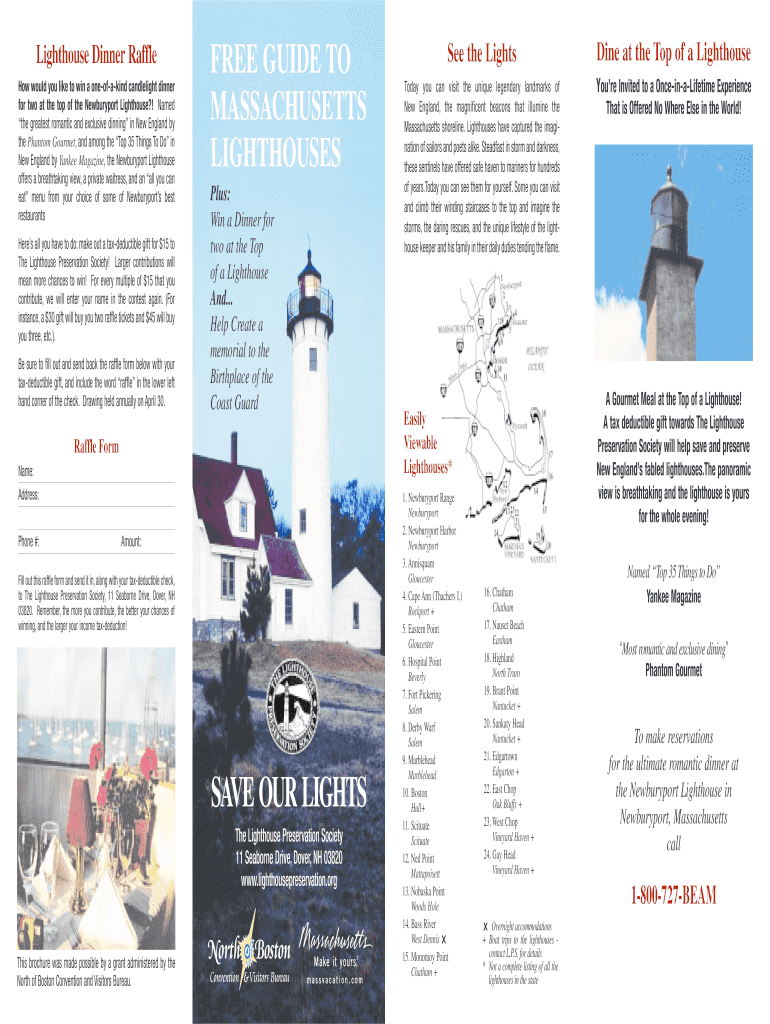 Fillable Online lighthousepreservation SAVE OUR LIGHTS - The Lighthouse ...