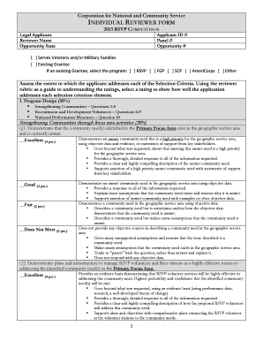 Fillable Online nationalservice INDIVIDUAL REVIEWER FORM Fax Email ...