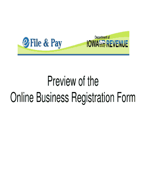 Fillable Online Preview of the Online Business Registration Form Fax Email Print - pdfFiller