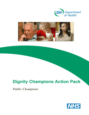 Fillable Online Dignity Champions Action Pack - Dignity in Care Fax ...