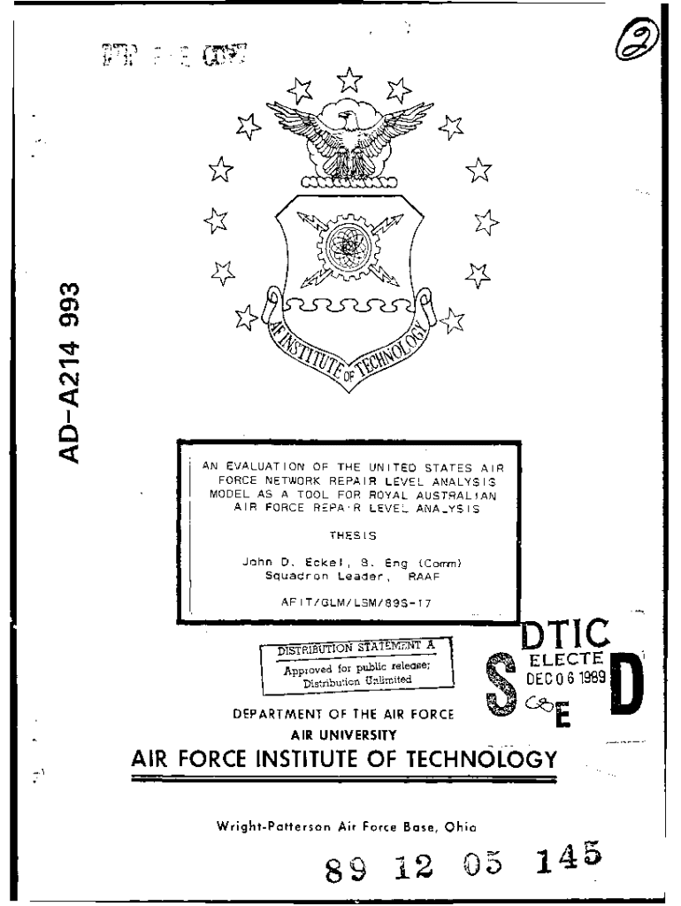 Fillable Online An Evaluation of the United States Air Force Network ...