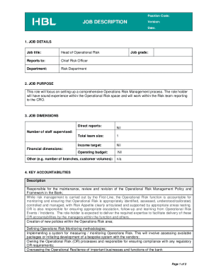 Fillable Online Sample Job Descriptions - RIMS.org Fax Email Print ...