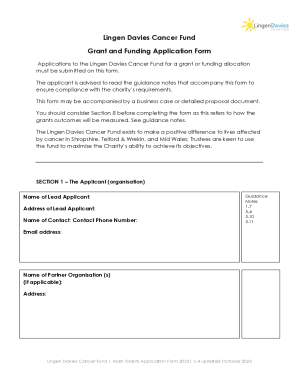 Fillable Online Main Grants Application Form.docx Fax Email Print ...