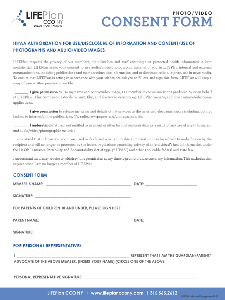 Fillable Online hipaa authorization for use/disclosure of information ...