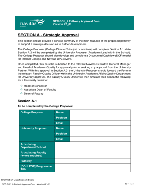 Fillable Online NPR QS11 Pathway Approval Form - Version 2201 Fax Email ...