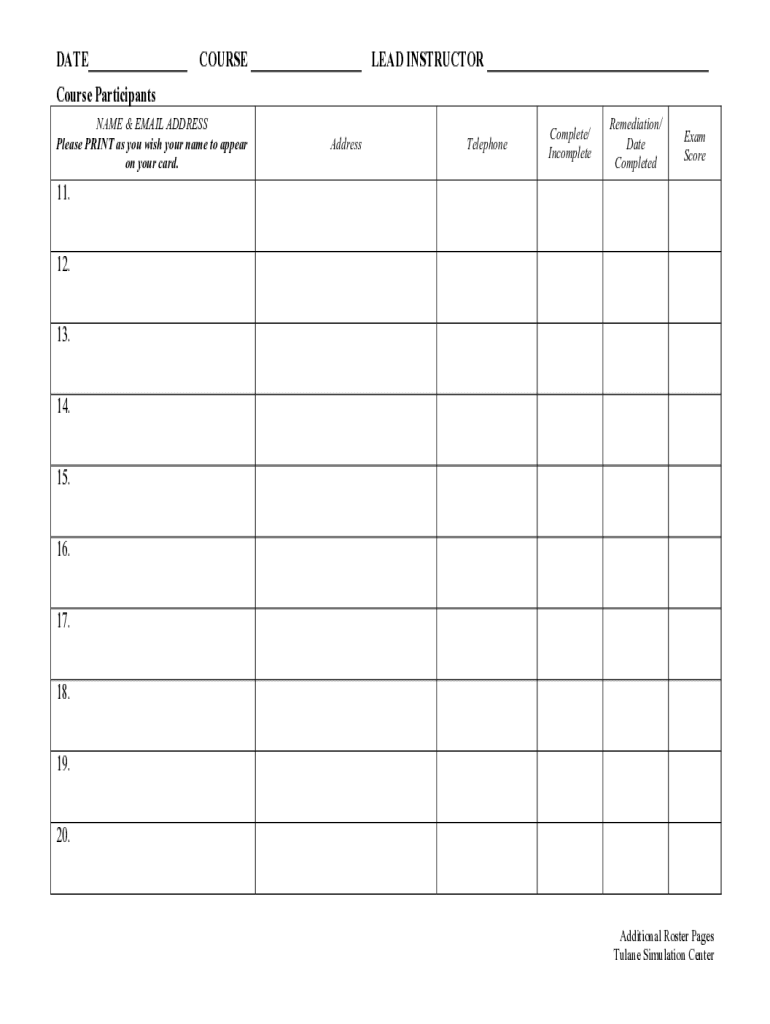 Fillable Online INSTRUCTOR / LEAD EVALUATOR APPLICATION Fax Email Print - pdfFiller