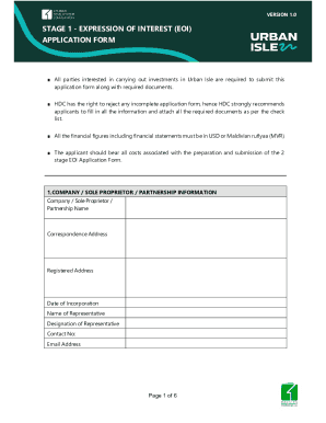 Fillable Online EOI Form Fax Email Print - pdfFiller