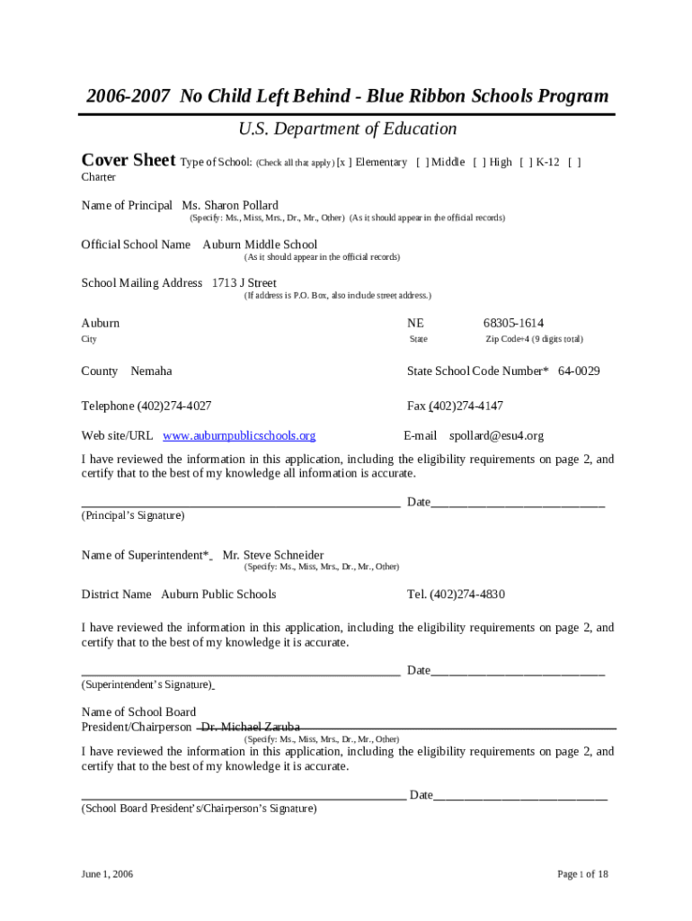 Bivins Elementary School: Application for the 2008 No ... - www2 ed Doc ...