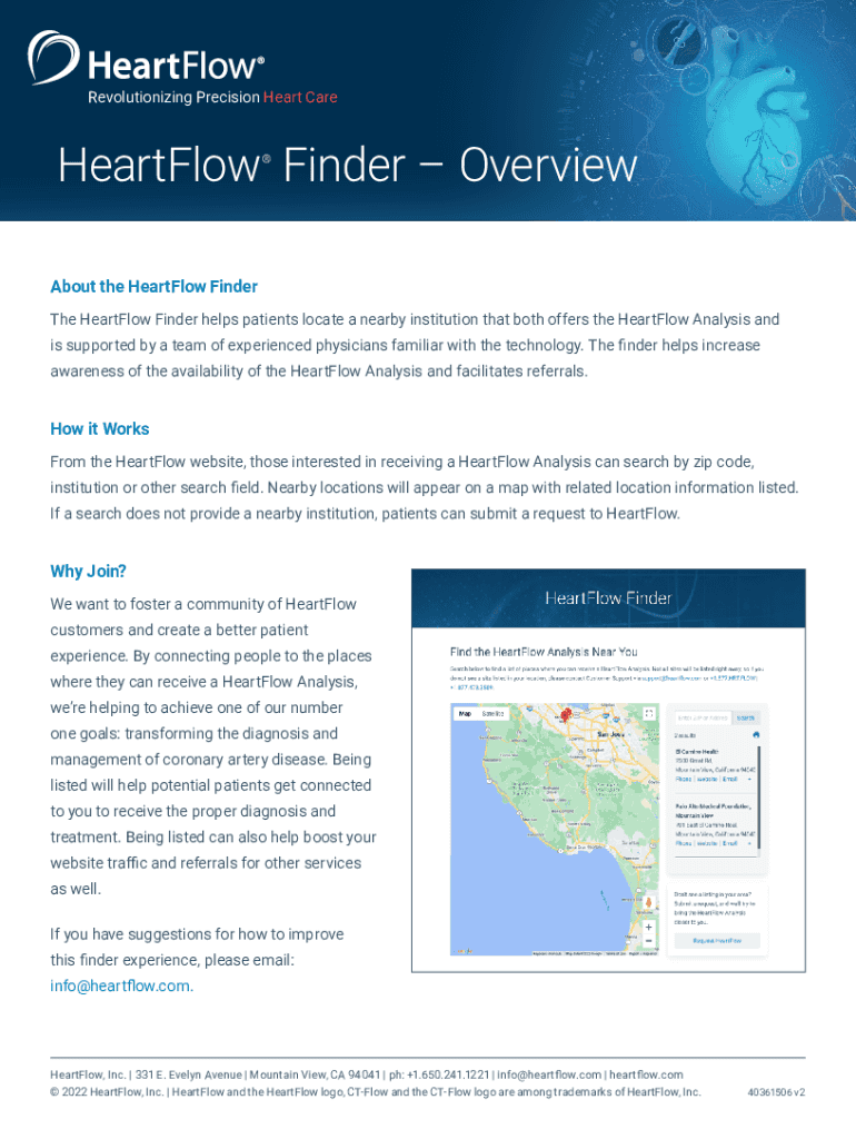 Fillable Online HeartFlow Analysis is First AI-Enabled Technology to be ...