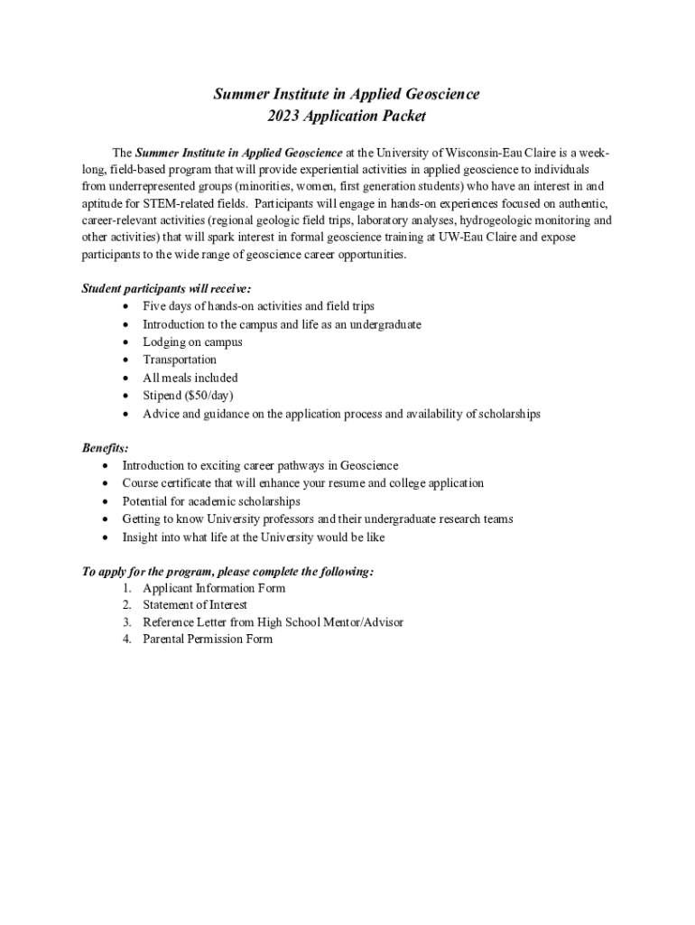 Fillable Online UW-Eau Claire's high school outreach program aims to ...