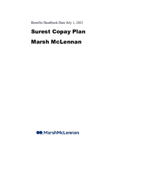 Fillable Online Surest Copay Plan Marsh McLennan Fax Email Print ...
