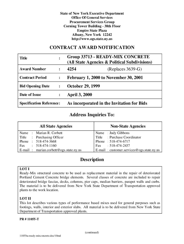 Fillable Online 33713-4254 Concrete, Ready-mix. Concrete Fax Email ...