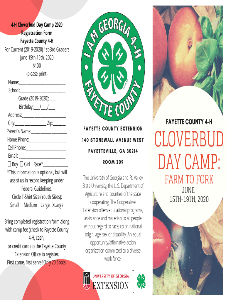 Fillable Online Alabama 4-H Forms and Waivers Fax Email Print - pdfFiller