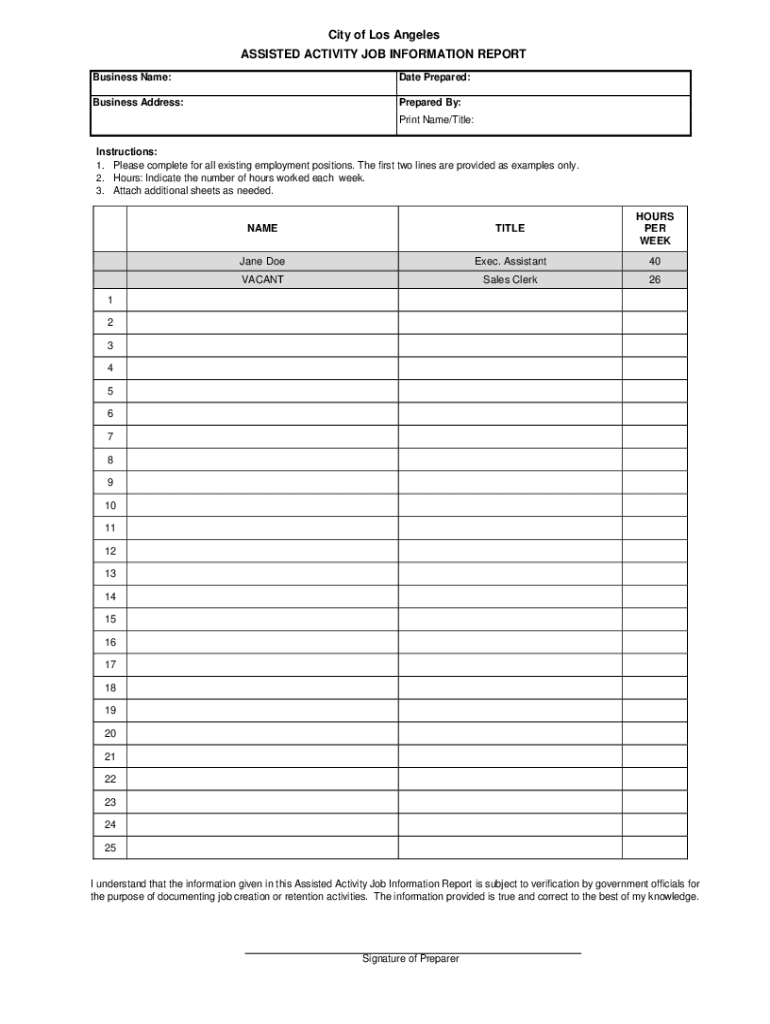 Fillable Online EDD Directive 20-02 Job Reporting Form Fax Email Print - pdfFiller