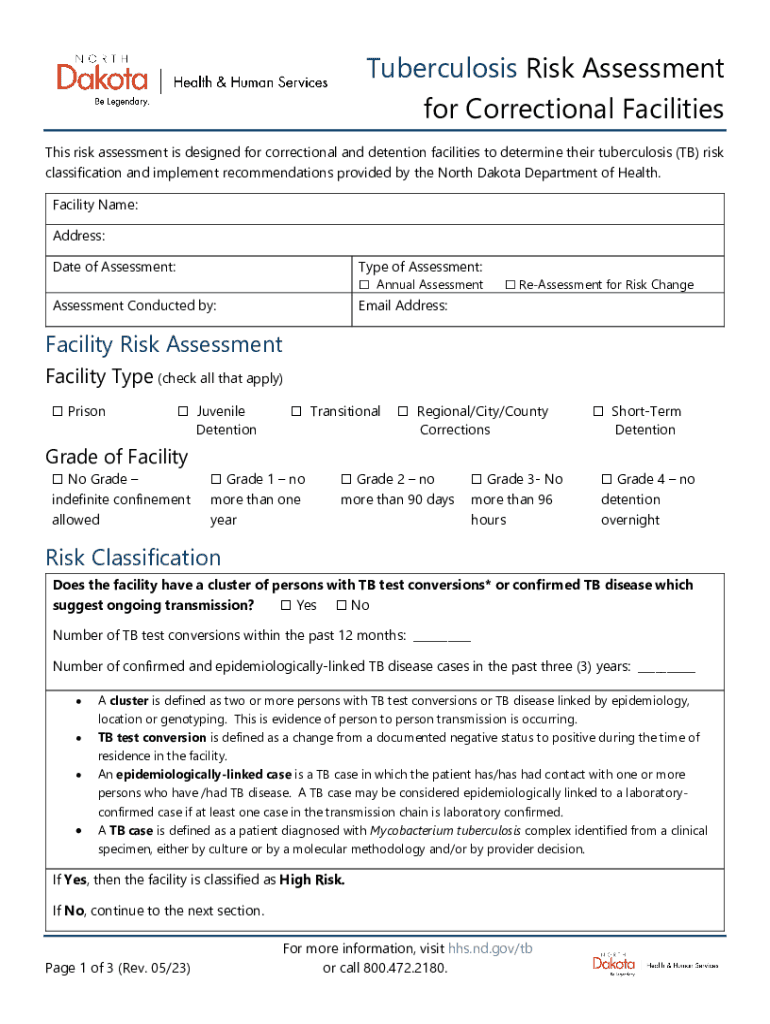 Fillable Online Screening and Testing for Tuberculosis Virginia ...