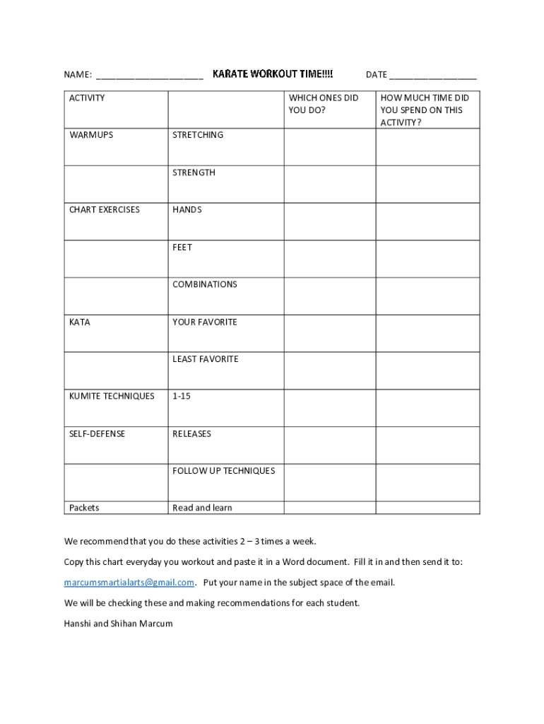 Fillable Online NAME:DATE Fax Email Print - pdfFiller