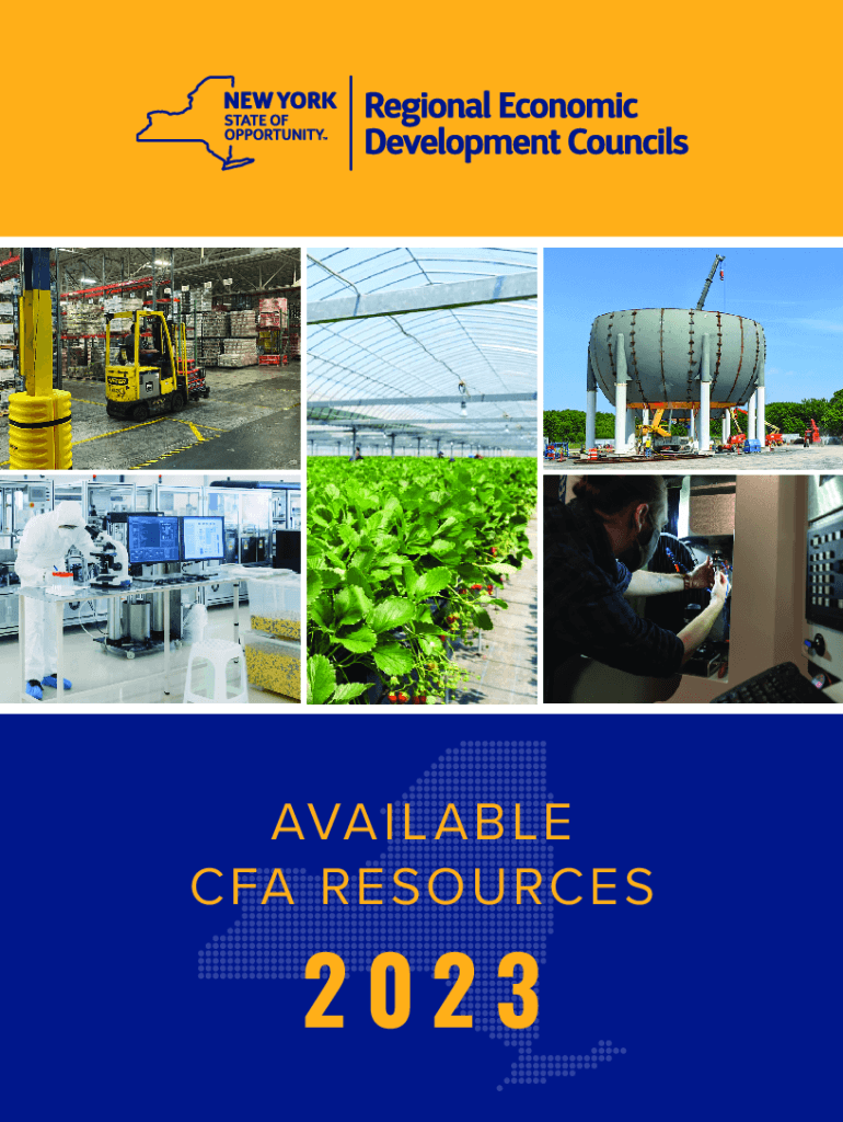 Fillable Online regionalcouncils ny Available CFA Resources - Empire ...