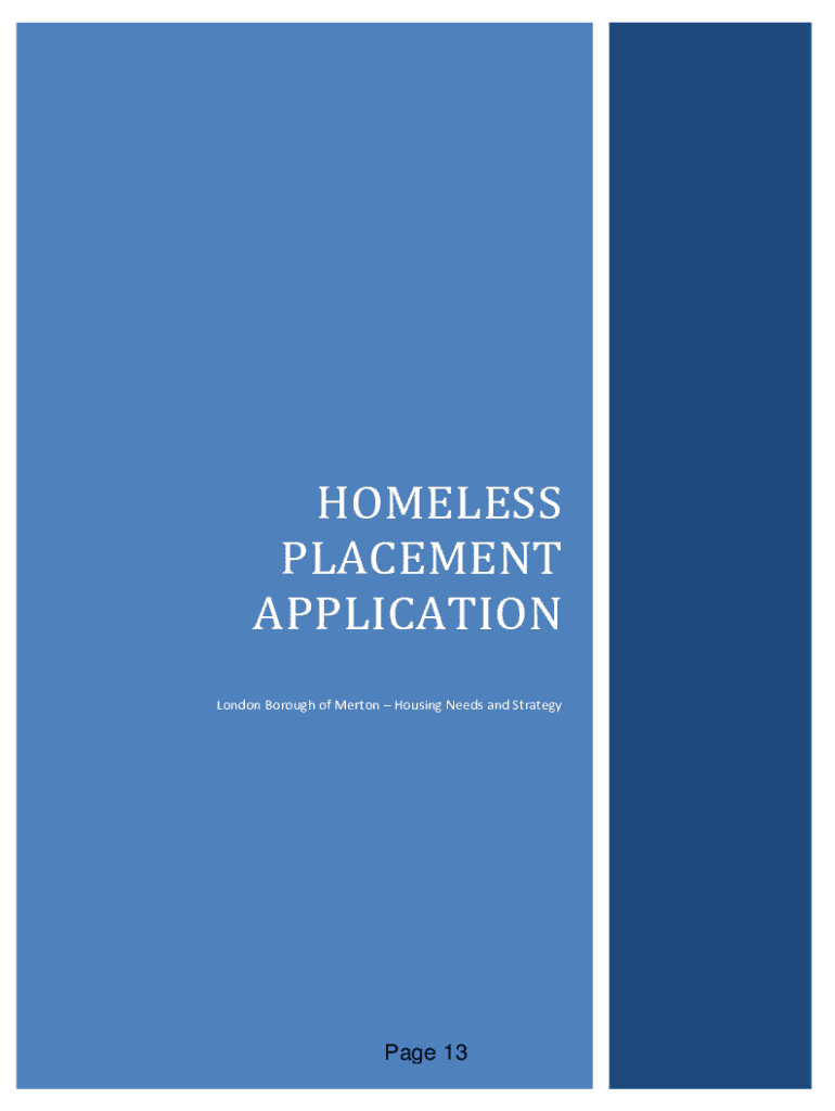 Fillable Online Letter template: Homeless application Fax Email Print ...