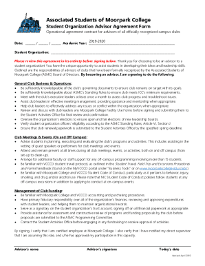 Fillable Online Student Organization Registration SheetAcademic Year ...