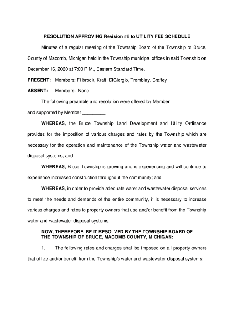 Fillable Online Resolution Approving Revised Records Management Policy Fax Email Print - pdfFiller