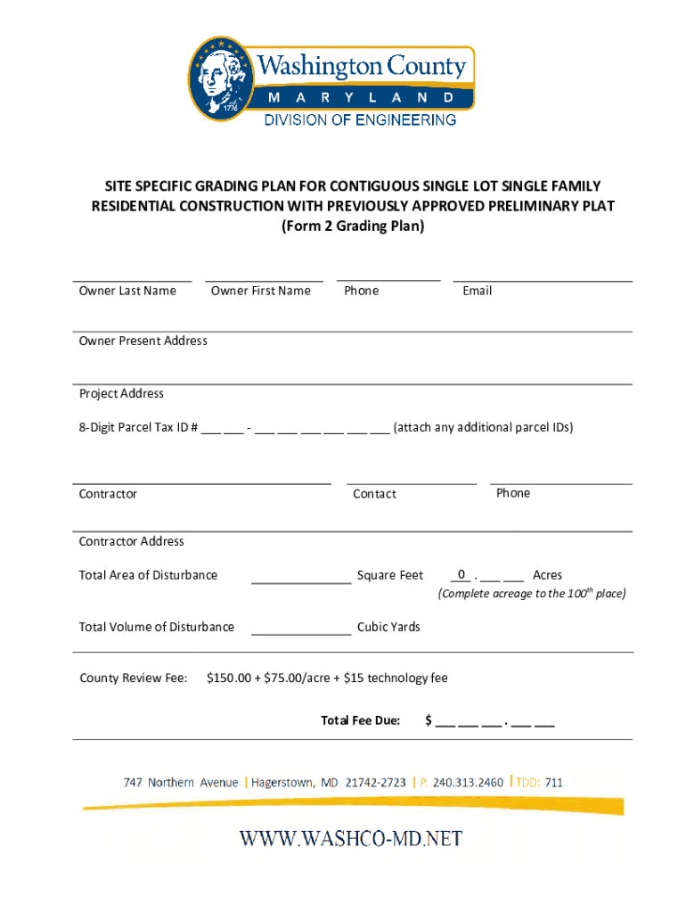 Fillable Online Infill Lot Grading Plans (INF)Land Development Services ...