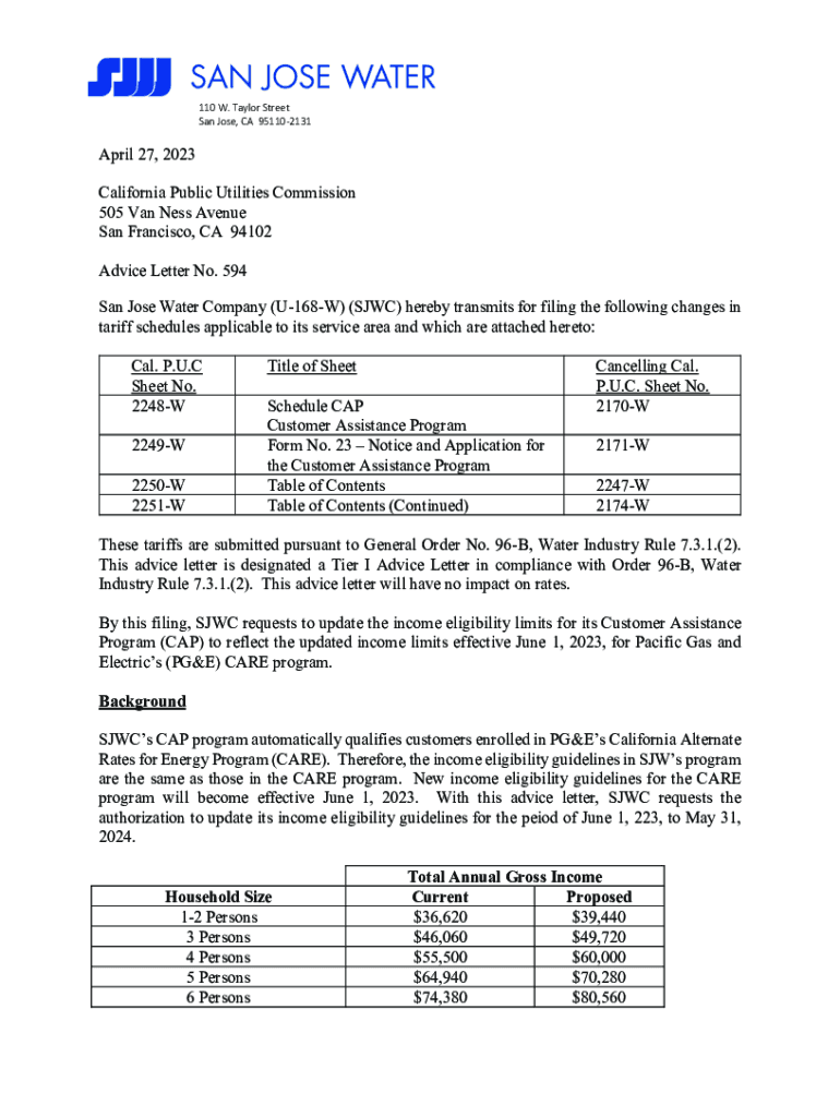 Fillable Online advice letter no. 594 Fax Email Print - pdfFiller