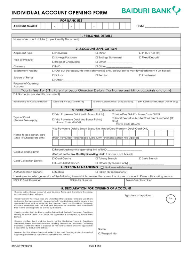 Fillable Online saving bank account opening form Fax Email Print ...