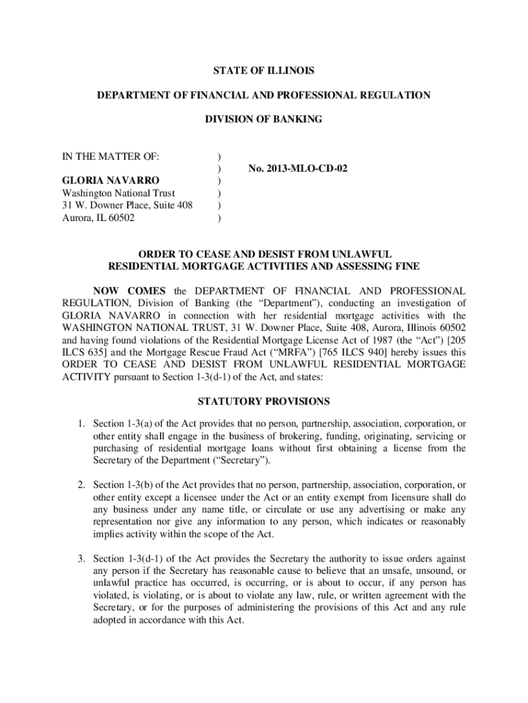 Fillable Online Fillable Online STATE OF ILLINOIS DEPARTMENT OF ... Fax ...