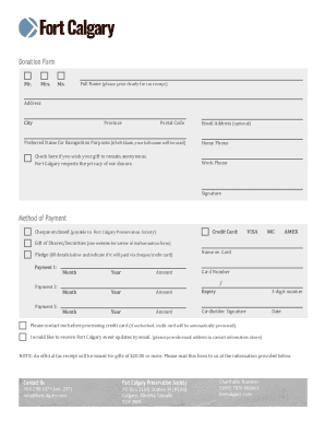 Fillable Online Online Tax Receipt Form Fax Email Print - pdfFiller