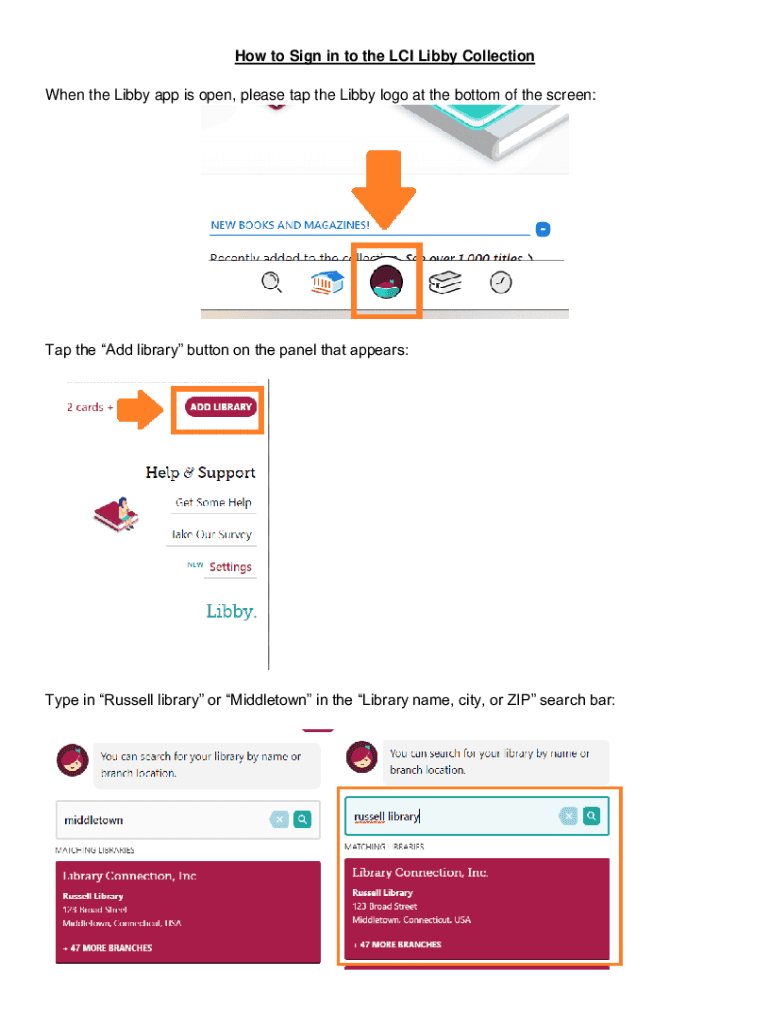Fillable Online How to Use the Libby App on Your Device Fax Email Print - pdfFiller