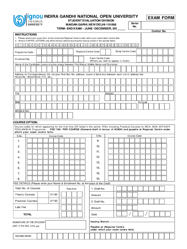 Fillable Online mba ind Get the free serial reference number in ignou ...